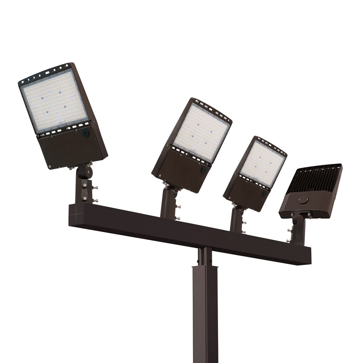 Light Pole Kit with Four Adjustable LED Lights, Selectable Wattage 150 ...