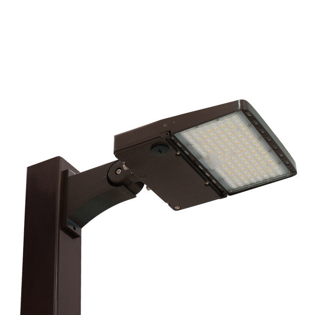Light Pole Kit with Single LED Area Light, Selectable Wattage 80/100/1 ...