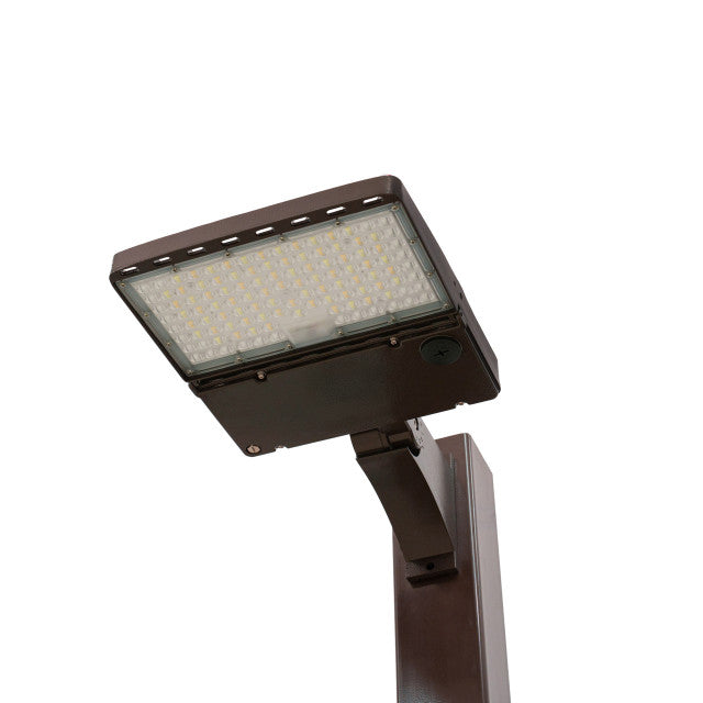 Light Pole Kit with Single LED Area Light, Selectable Wattage 80/100/1 ...